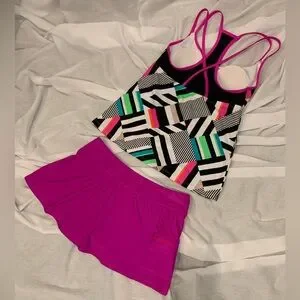 Kinesis | Swim | New Kinesis 2pc Topskort Set Multi Color With Hot Pink ...